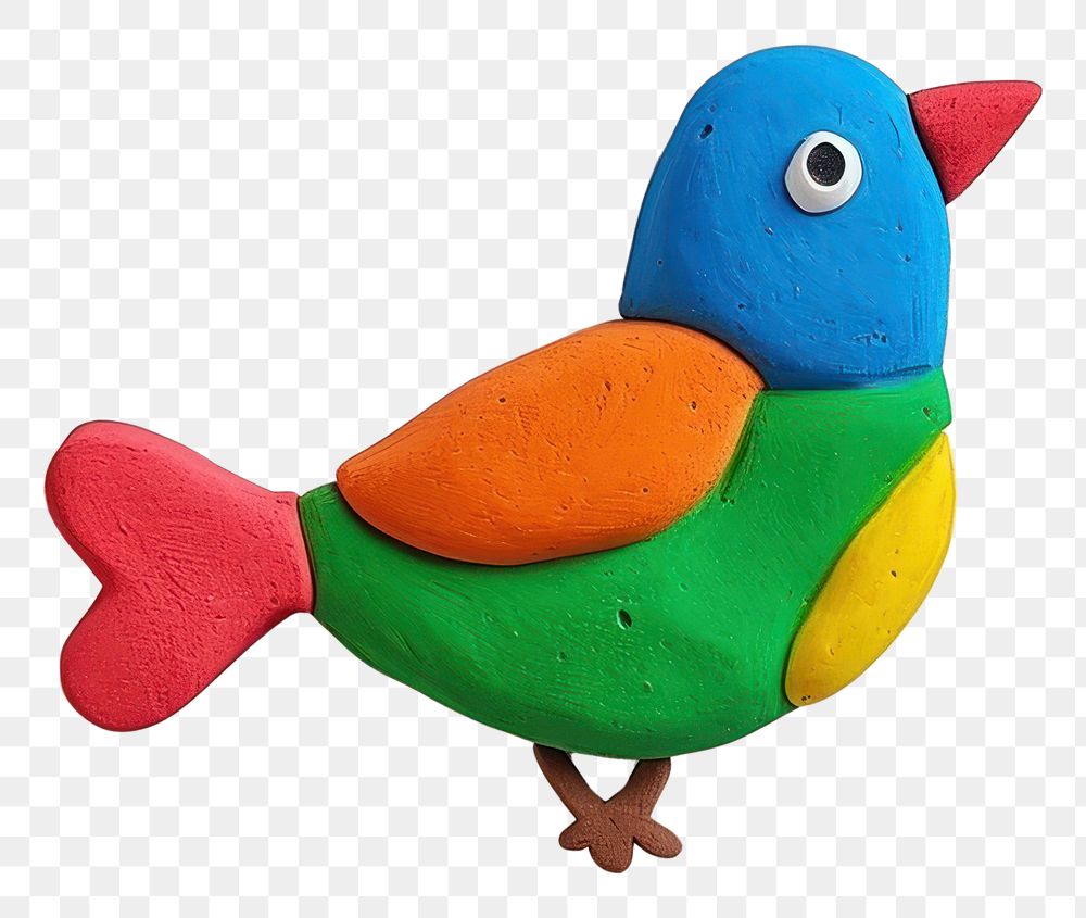 PNG Plasticine bird animal text | Premium PNG - rawpixel
