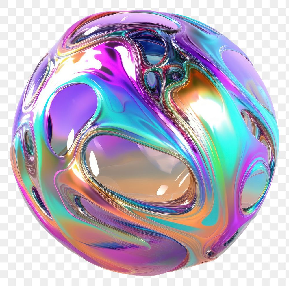 PNG Sphere iridescent melted ball | Premium PNG - rawpixel