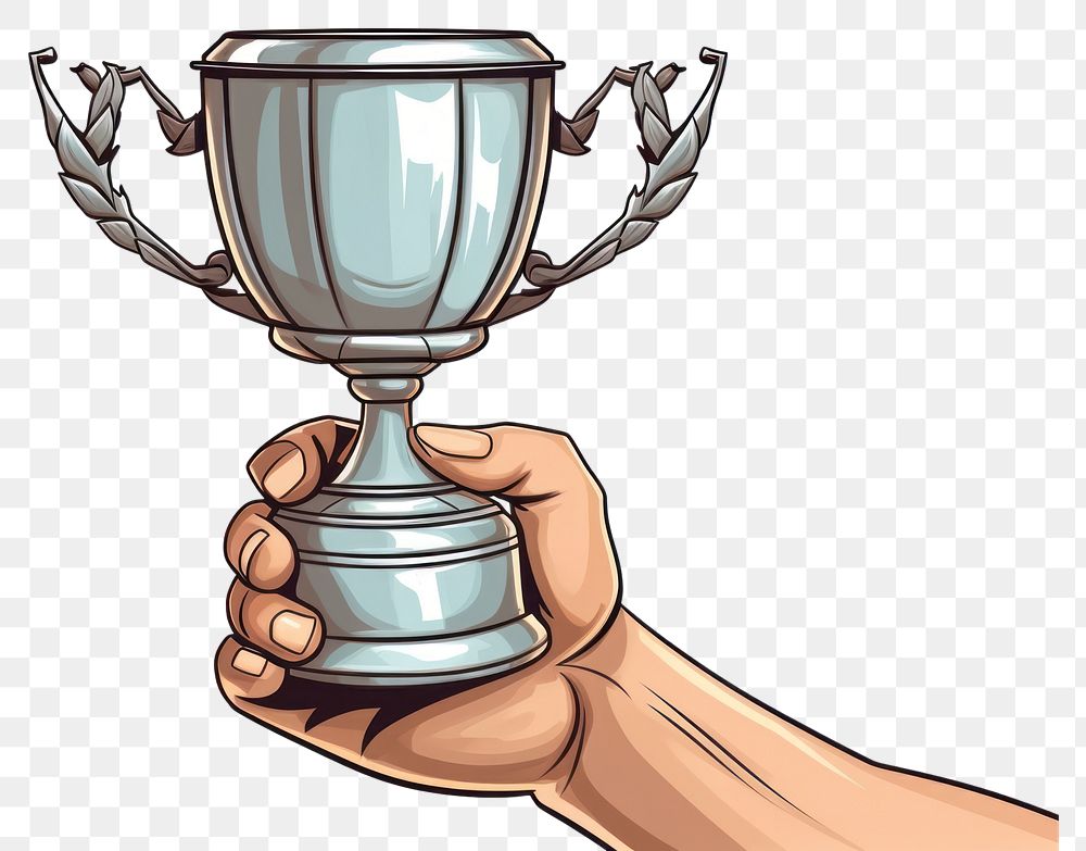 PNG Human hand holding Trophy | Free PNG - rawpixel