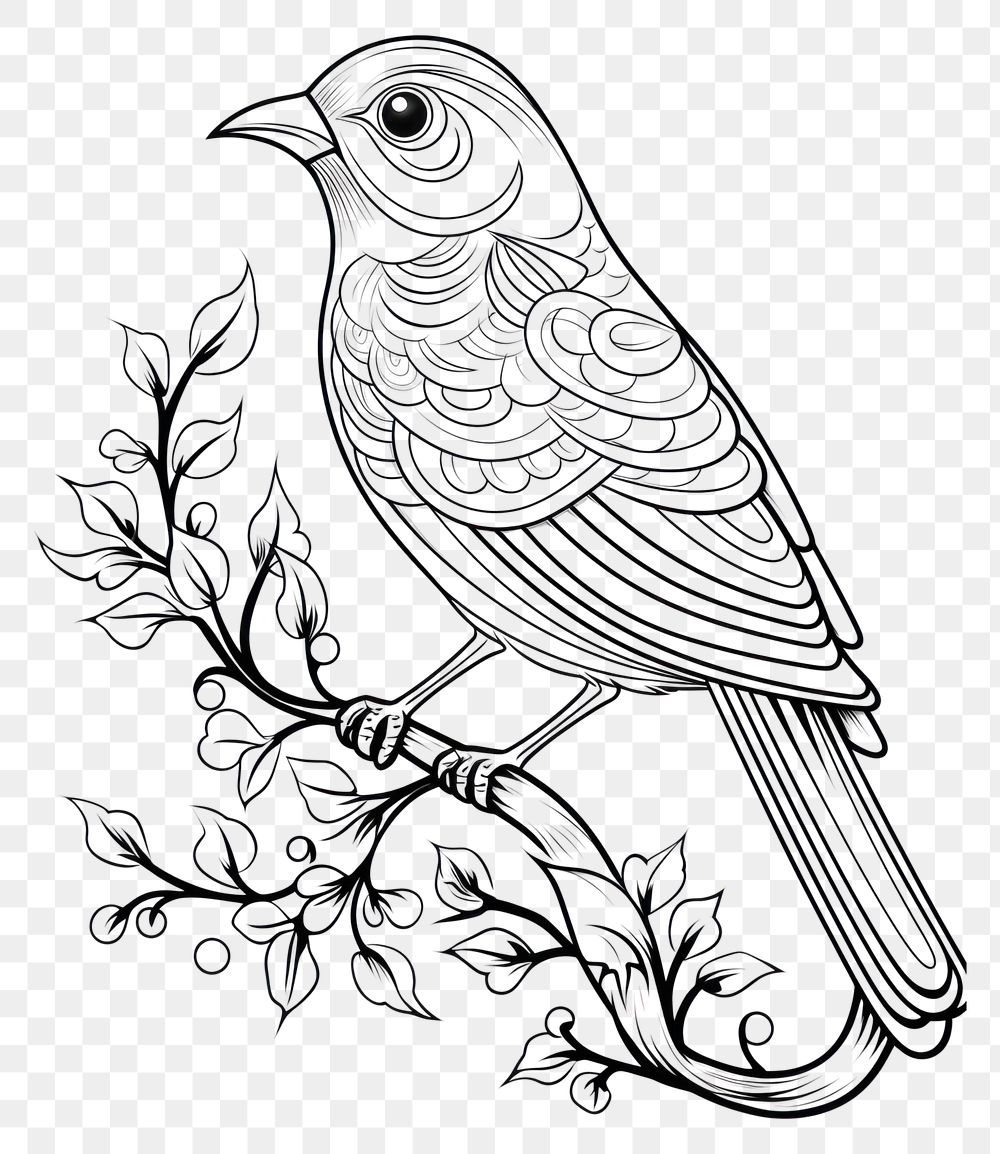 PNG Bird sketch drawing doodle | Free PNG - rawpixel