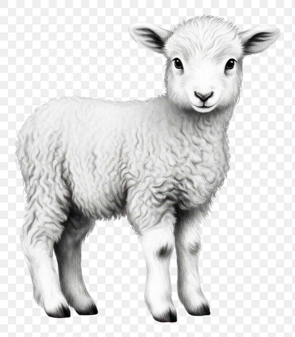 PNG Baby sheep livestock drawing | Premium PNG - rawpixel