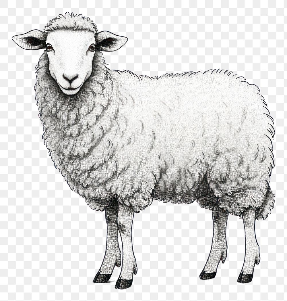 PNG Furless sheep drawing livestock | Free PNG - rawpixel