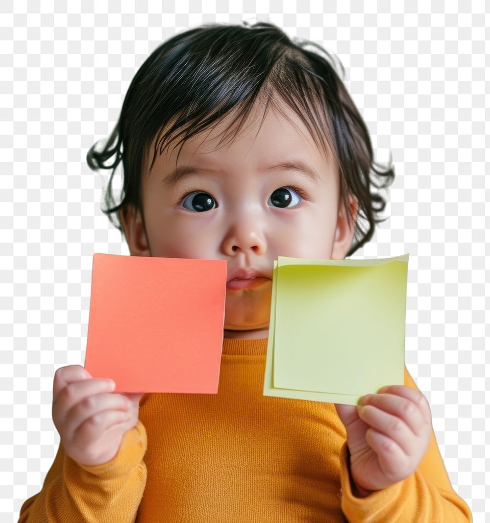 PNG Sticky notes baby holding | Free PNG - rawpixel