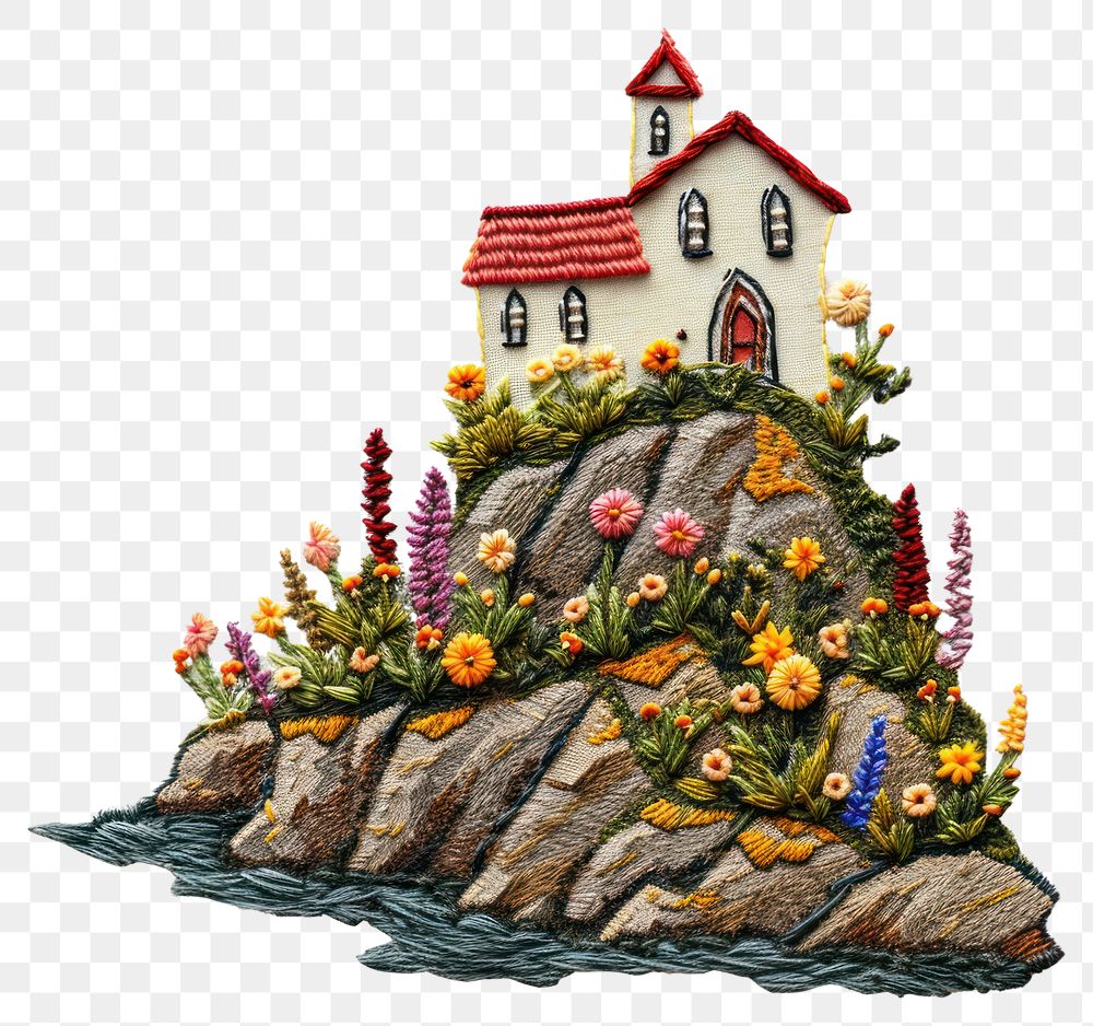 PNG Church embroidery pattern representation. | Premium PNG - rawpixel