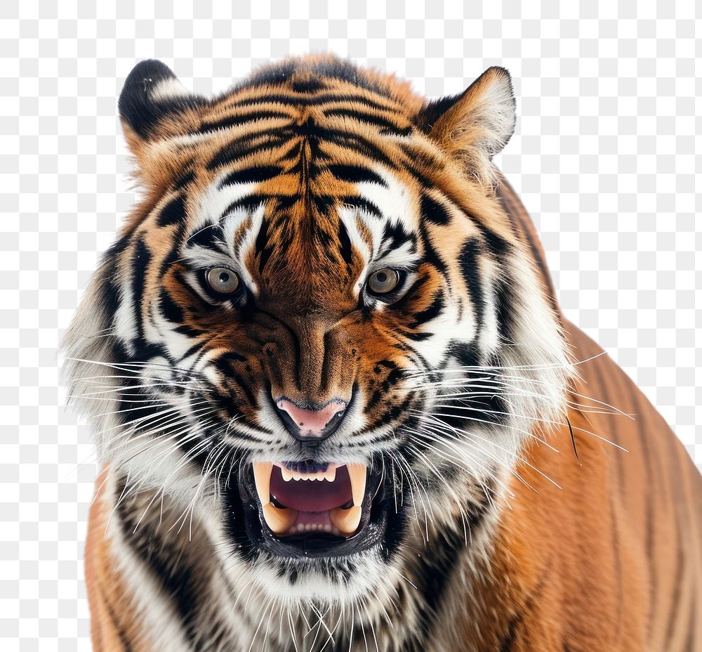 PNG Tiger angry face wildlife | Premium PNG - rawpixel