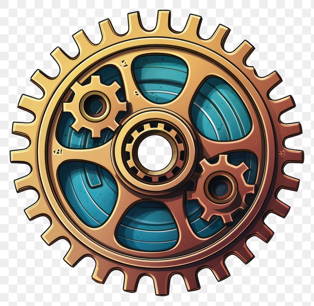 PNG Cartoon illustration cog wheel | Free PNG - rawpixel