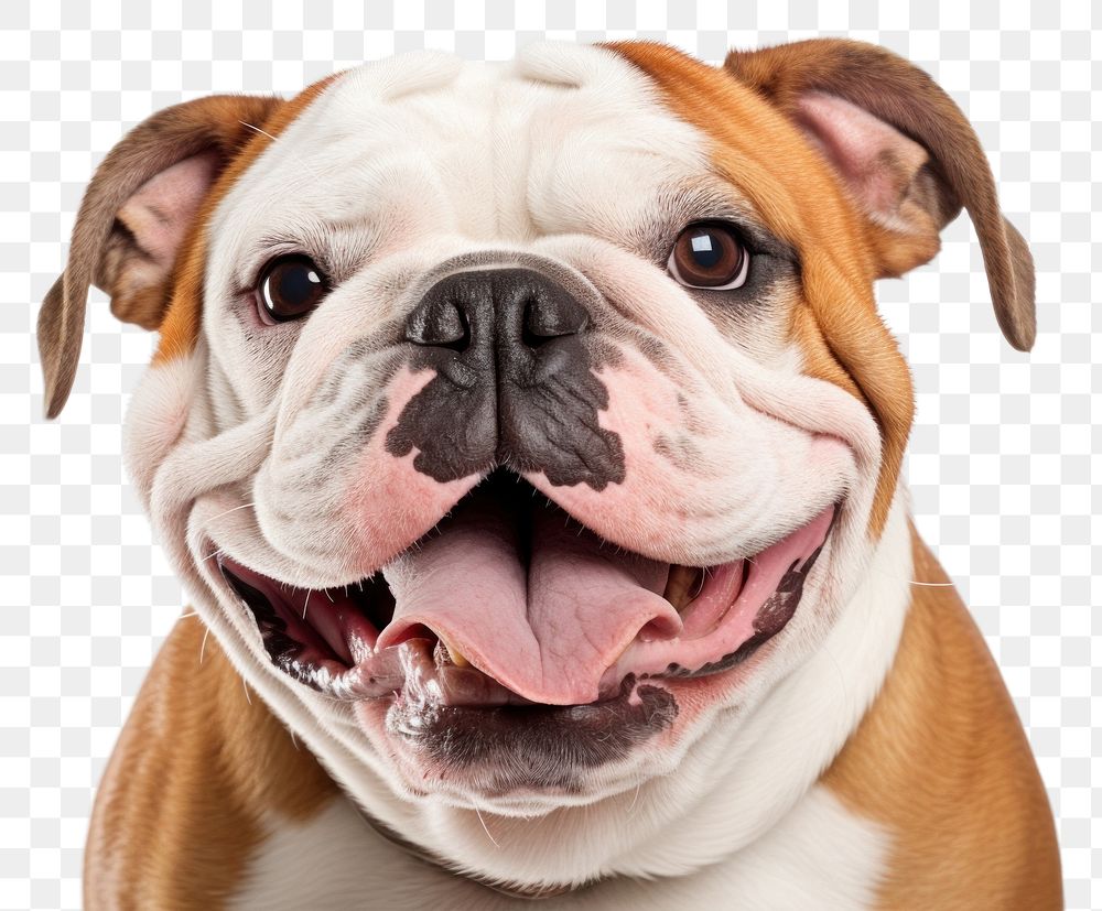 PNG Smiling bulldog mammal animal | Premium PNG - rawpixel