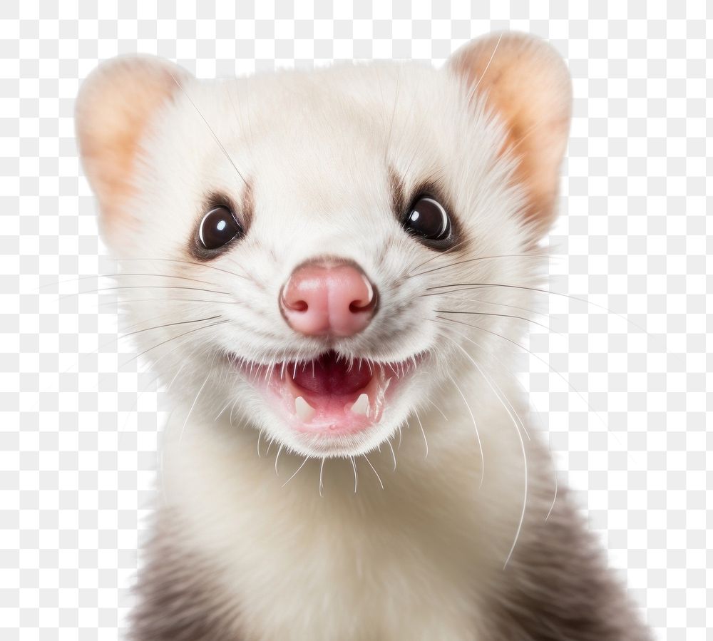 PNG Smiling ferret mammal animal | Free PNG - rawpixel