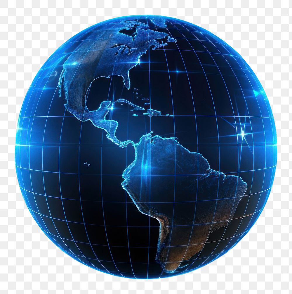 PNG Blue global network globe | Premium PNG - rawpixel