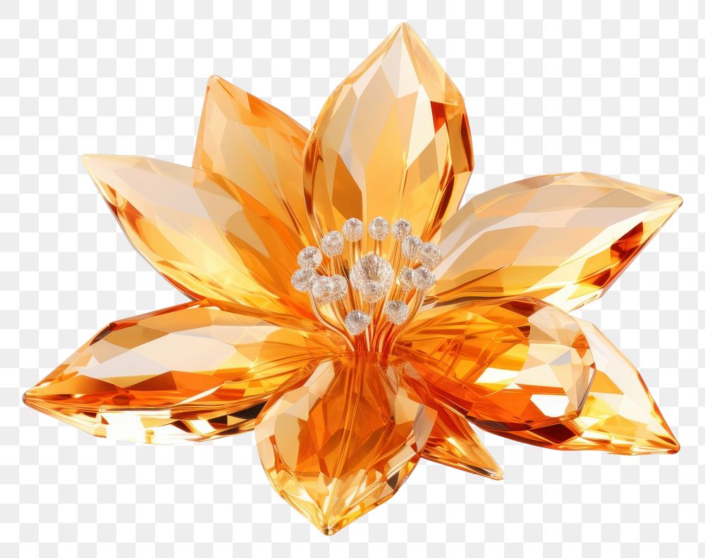 PNG Daffodil gemstone crystal jewelry. | Premium PNG - rawpixel