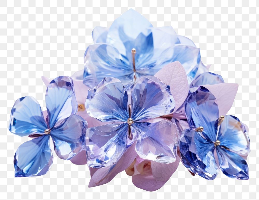 PNG Hydrangea crystal hydrangea gemstone | Free PNG - rawpixel