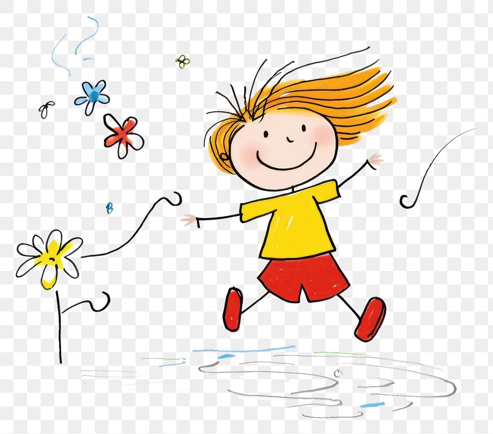 PNG Daughter drawing sketch cartoon. | Free PNG - rawpixel