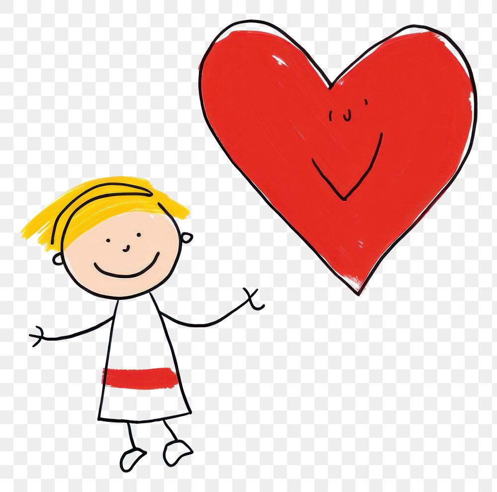 PNG Red heart drawing sketch | Free PNG - rawpixel