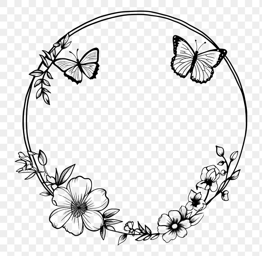 Png Flower Pattern Drawing Circle Premium Png Rawpixel