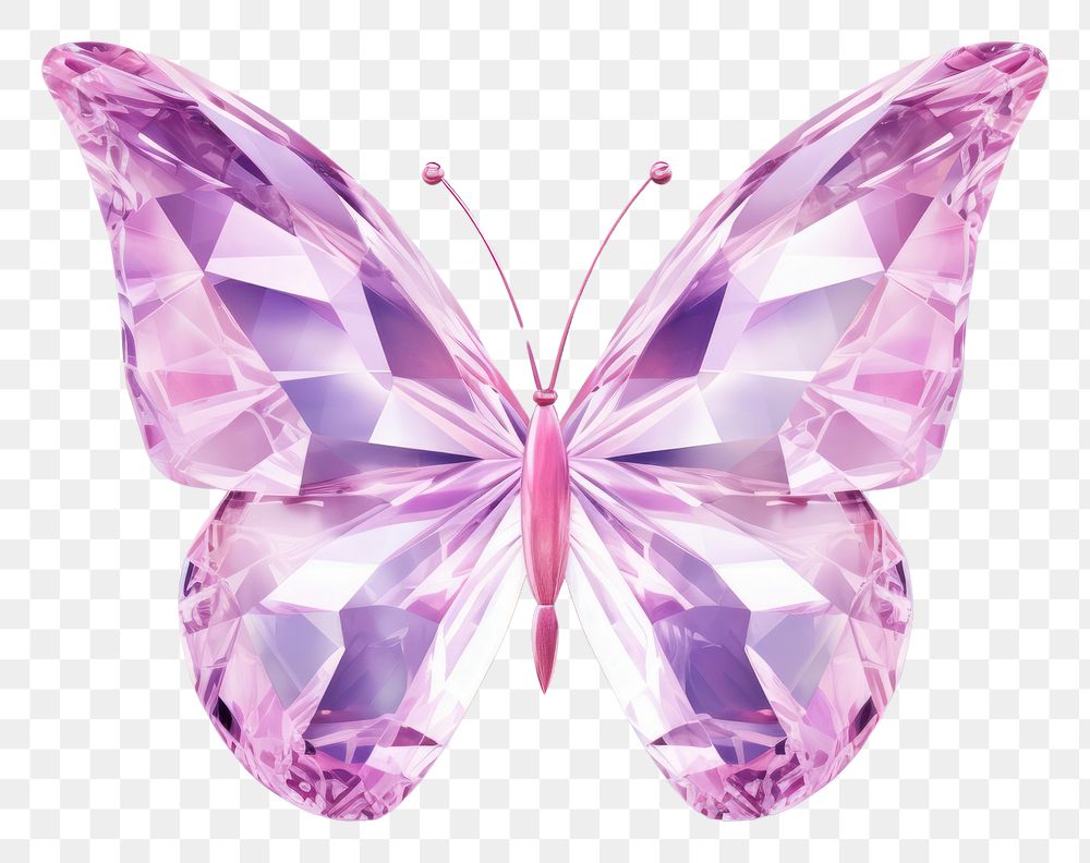 PNG Butterfly shape gemstone crystal | Premium PNG - rawpixel