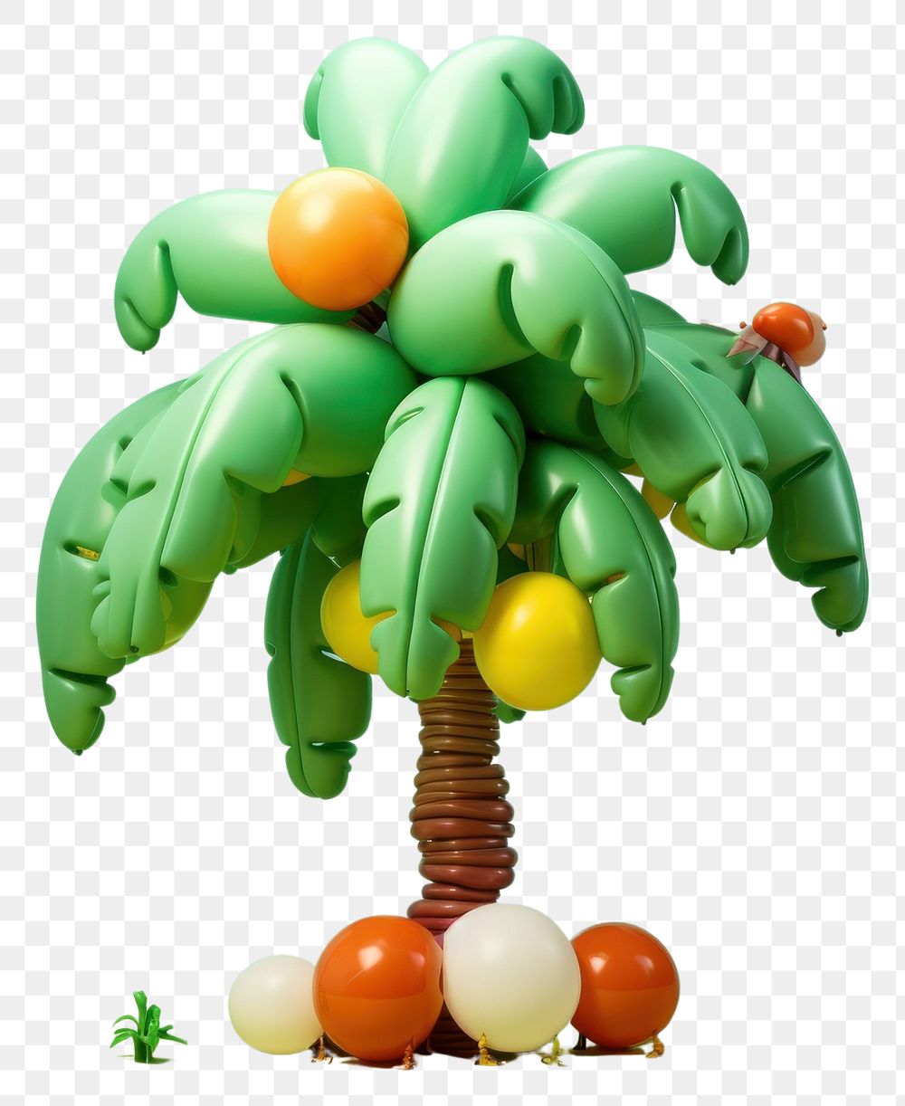 PNG Coconut tree balloon green | Free PNG - rawpixel