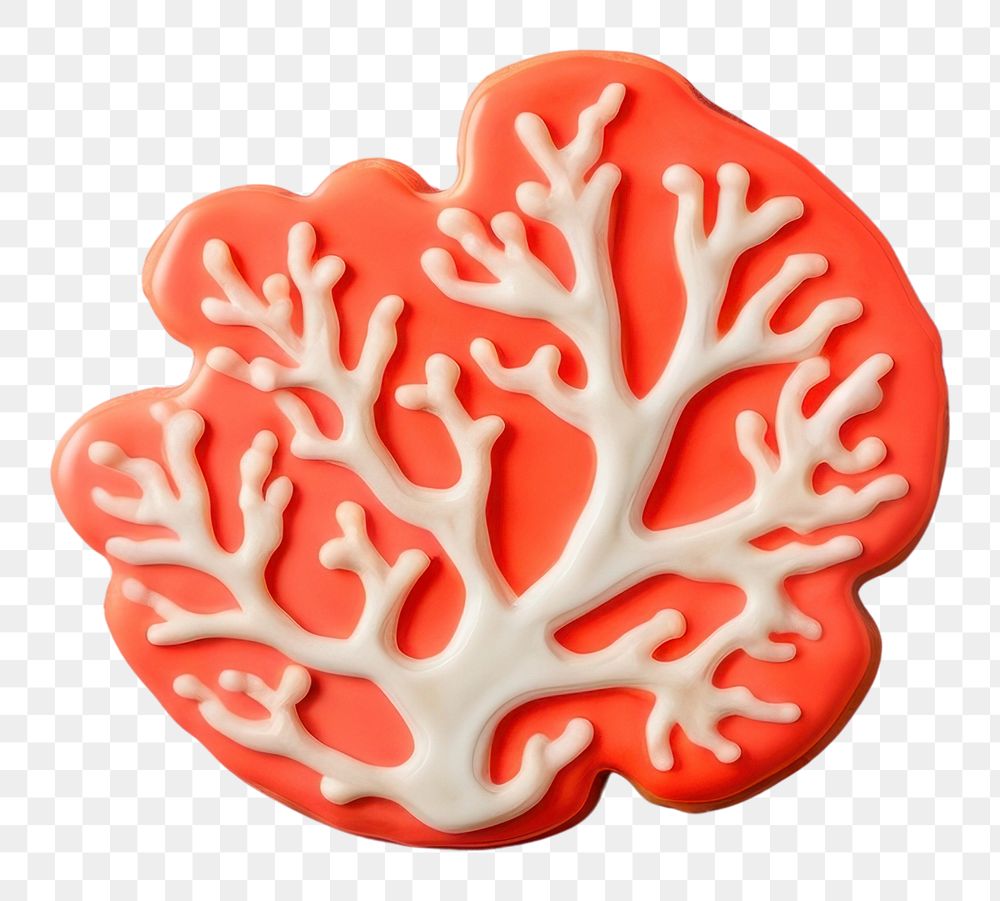 PNG Coral cookie icing food. | Free PNG - rawpixel