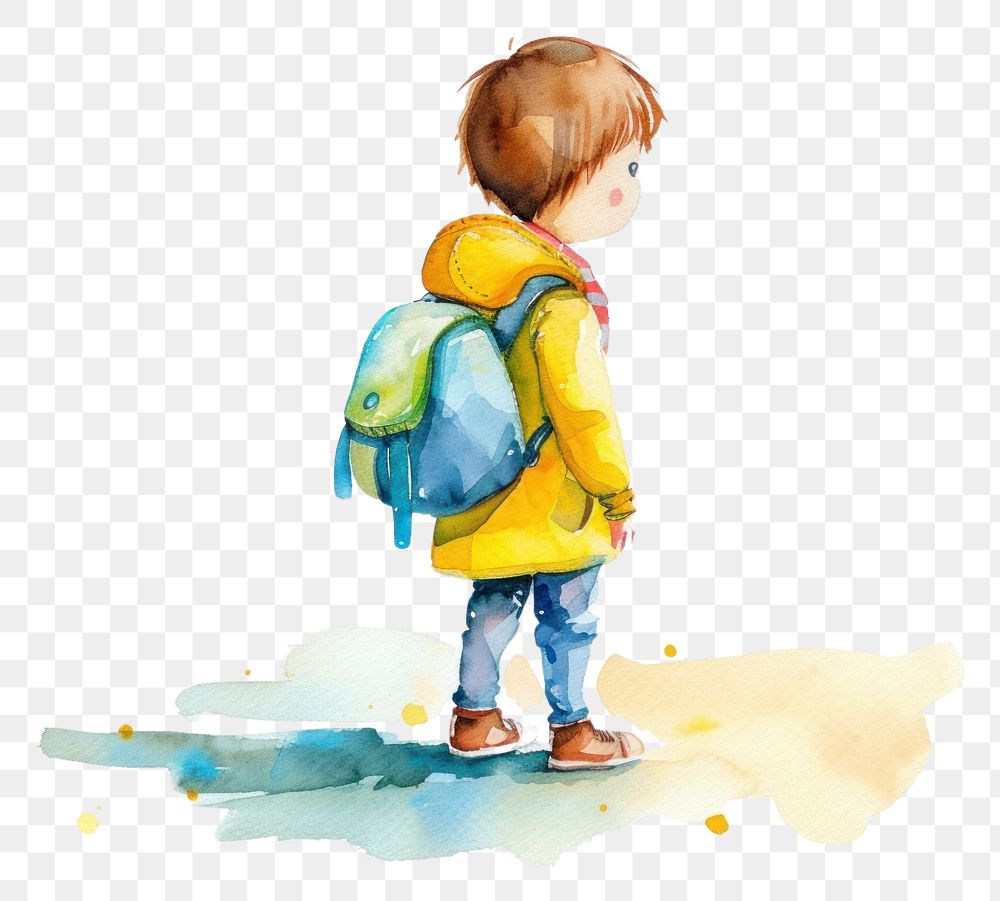 PNG Student backpack child cute. | Free PNG - rawpixel