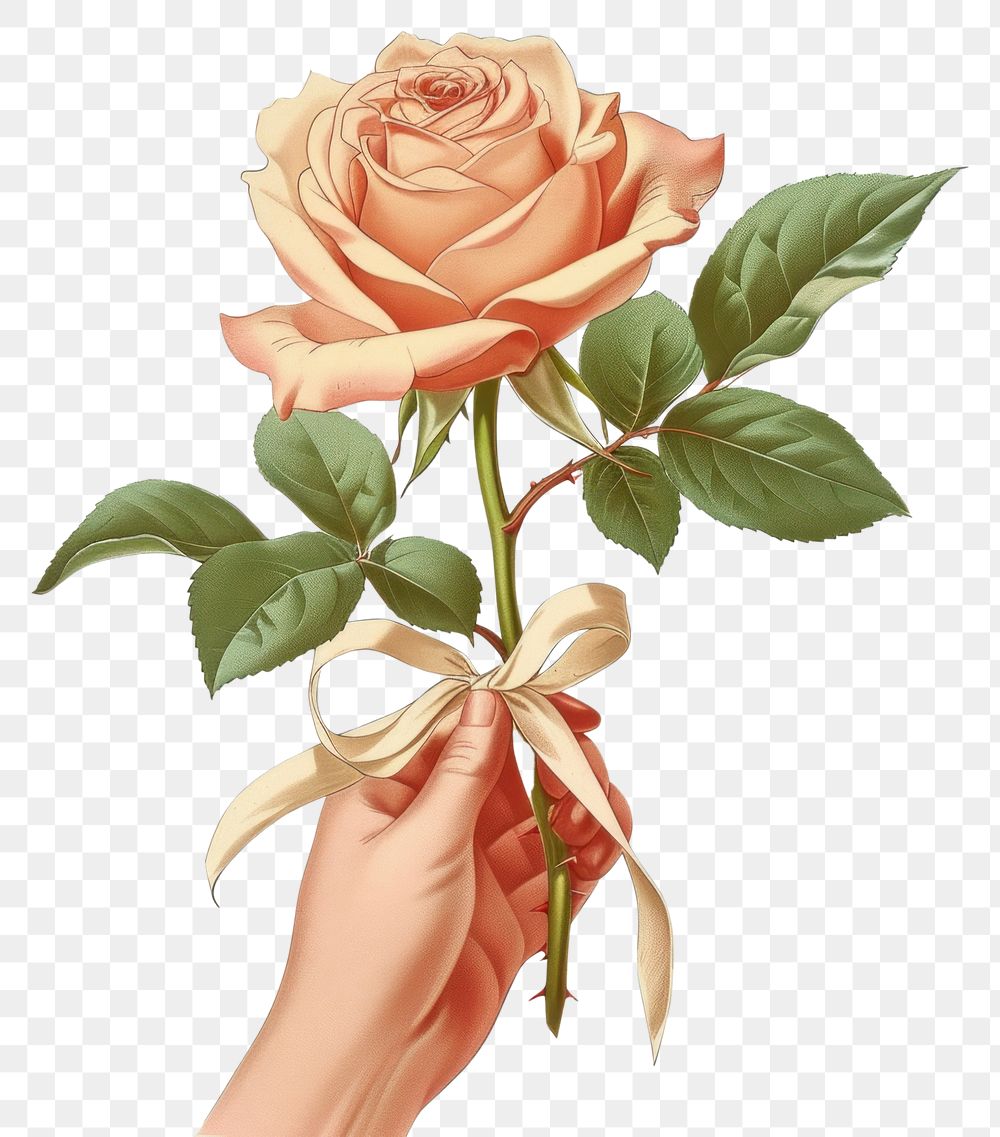 Tattoo Hand Holding Rose PNG Images | Free Photos, PNG Stickers ...