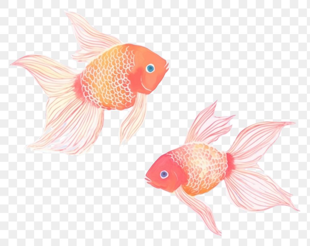 PNG Goldfish drawing animal pomacentridae. | Free PNG - rawpixel