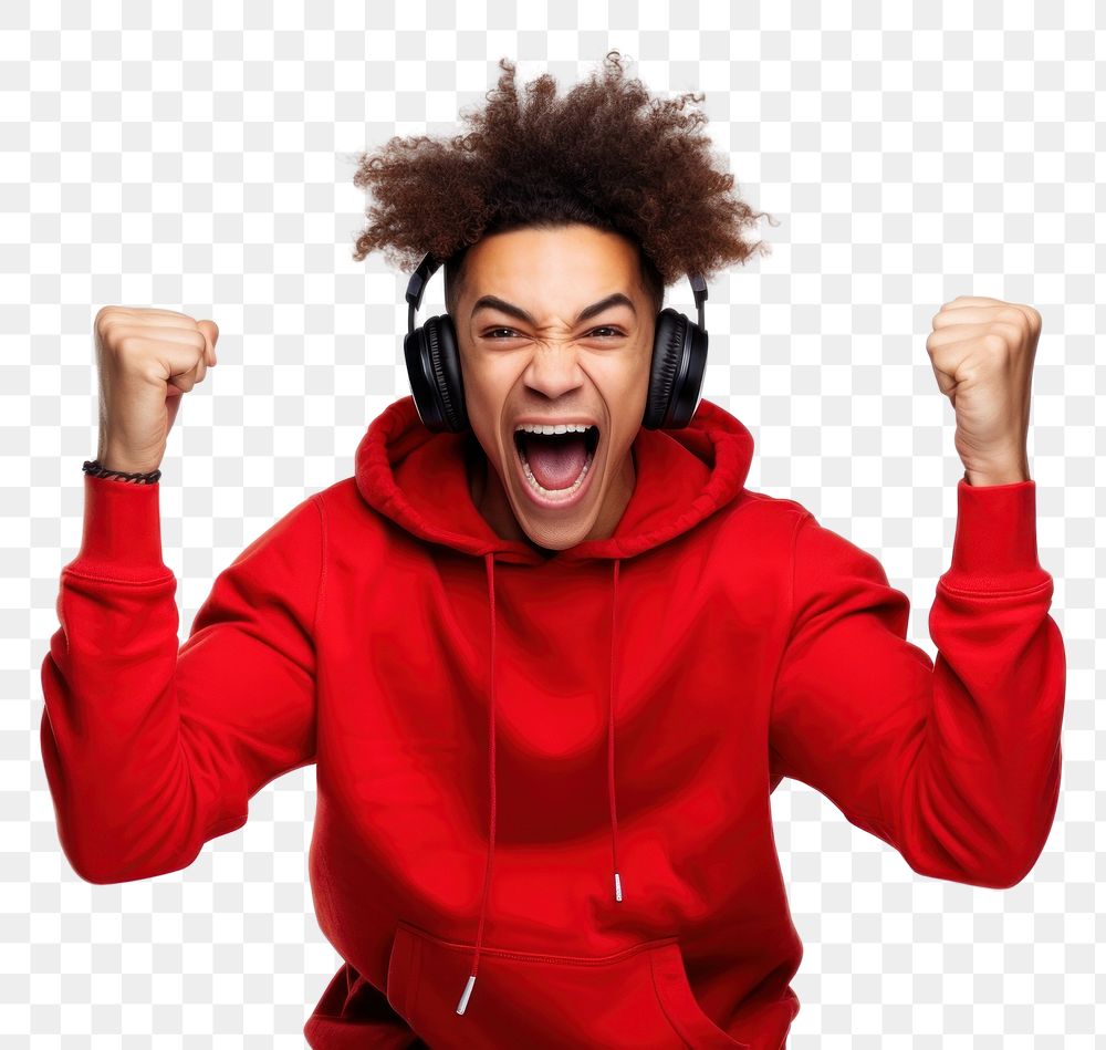 PNG Headphones shouting headset adult. | Free PNG - rawpixel