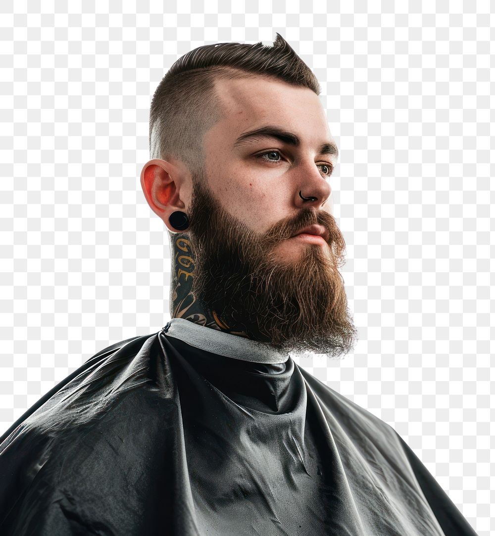 PNG Barber portrait adult white | Premium PNG - rawpixel