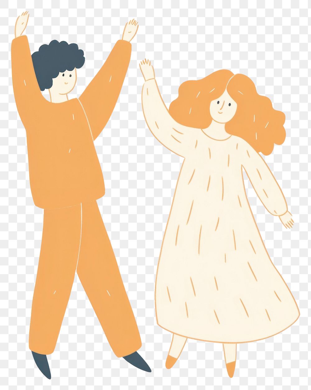 PNG Drawing sketch togetherness illustrated. | Free PNG - rawpixel