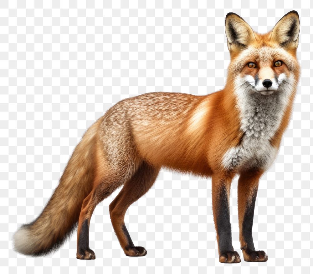 PNG Fox wildlife standing animal. | Premium PNG - rawpixel