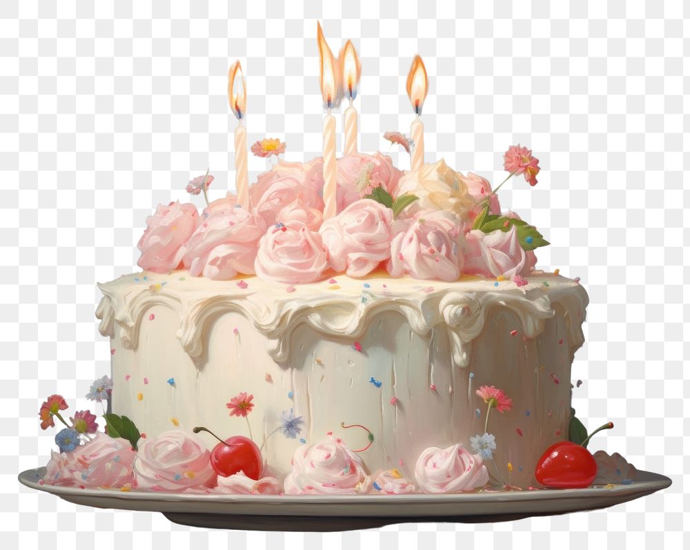 PNG Birthday cake dessert icing | Premium PNG - rawpixel