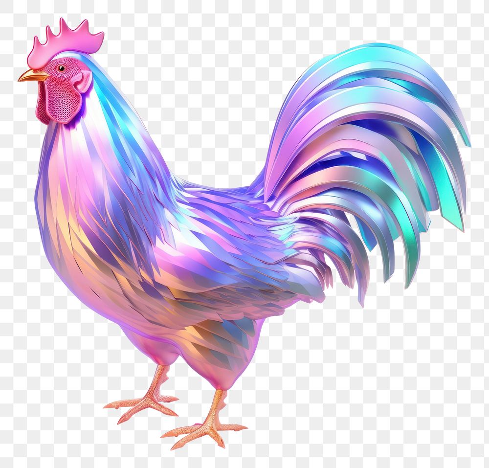 PNG Chicken icon iridescent poultry | Free PNG - rawpixel