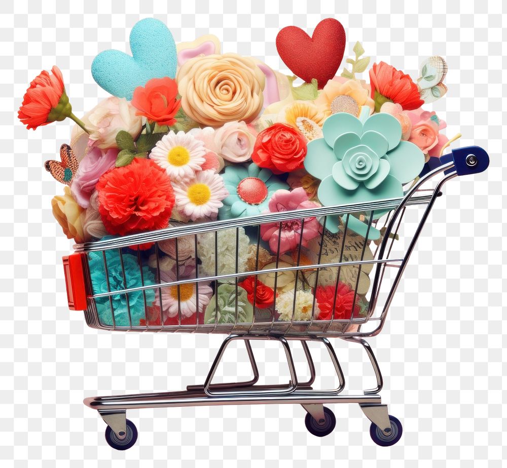 PNG Collage Retro dreamy cart | Free PNG - rawpixel