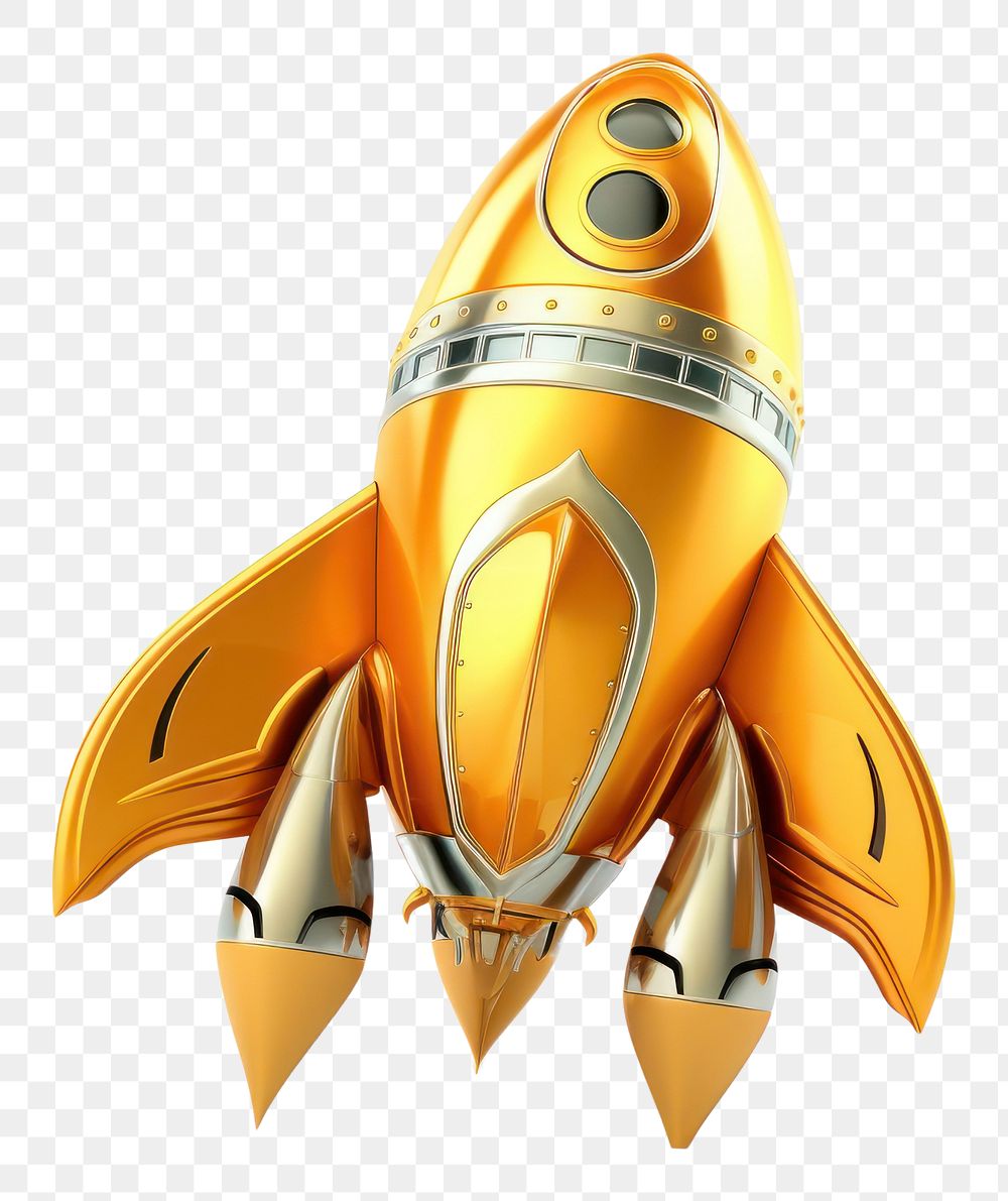 PNG Rocket rocket vehicle gold | Free PNG - rawpixel
