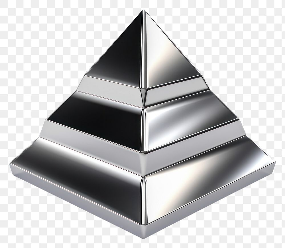 PNG Silver pyramid shape shiny | Free PNG - rawpixel