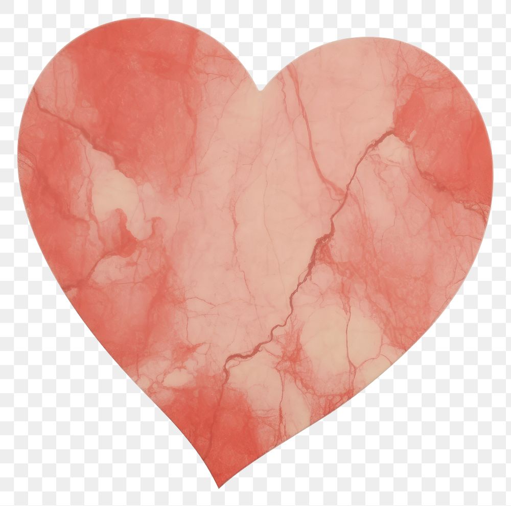 PNG Red heart marble distort | Premium PNG - rawpixel