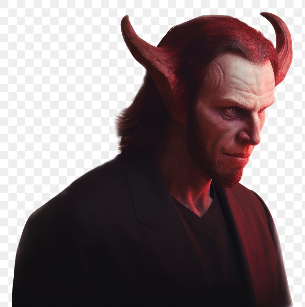 PNG Devil Lucifer portrait adult | Free PNG - rawpixel