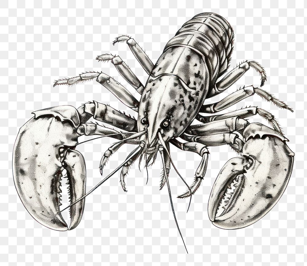 PNG Lobster drawing seafood animal. | Premium PNG - rawpixel