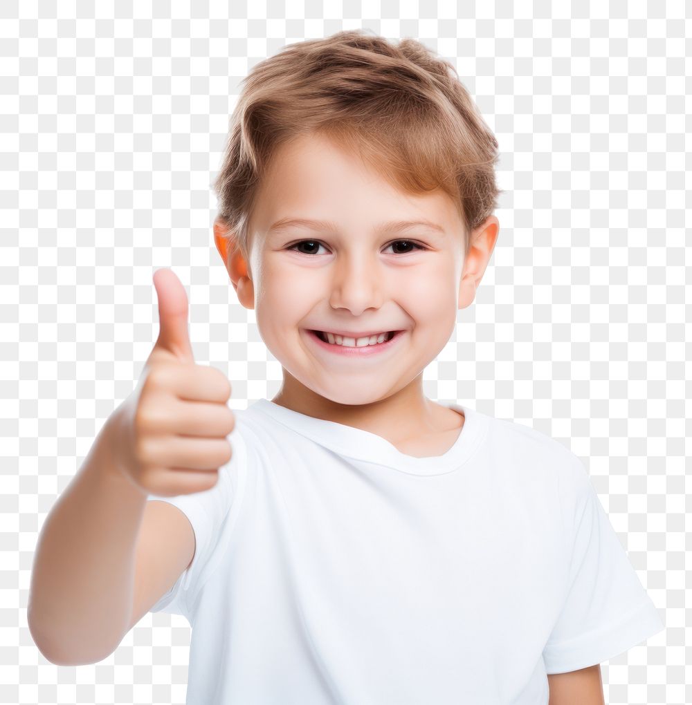 PNG Kid portrait smiling finger | Premium PNG - rawpixel