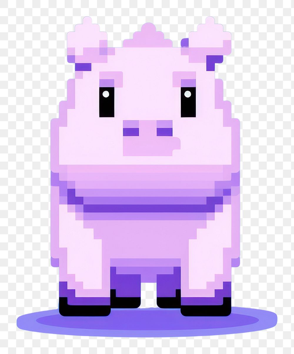 PNG Purple representation pixelated cartoon. | Free PNG - rawpixel