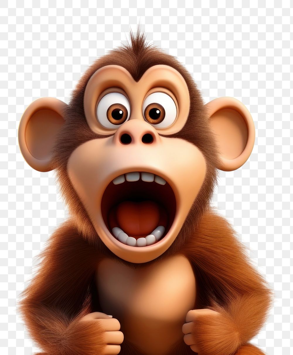 PNG Monkey cartoon mammal animal. | Free PNG - rawpixel