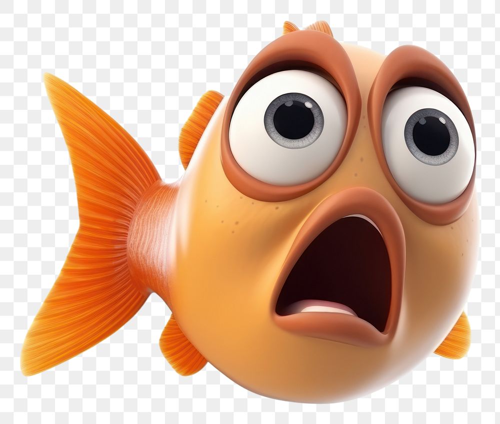 PNG Surprised fish goldfish cartoon | Premium PNG - rawpixel