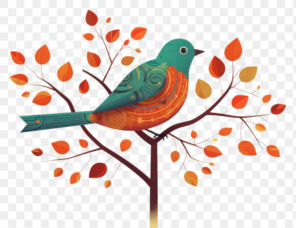 PNG Exotic bird tree branch | Free PNG - rawpixel