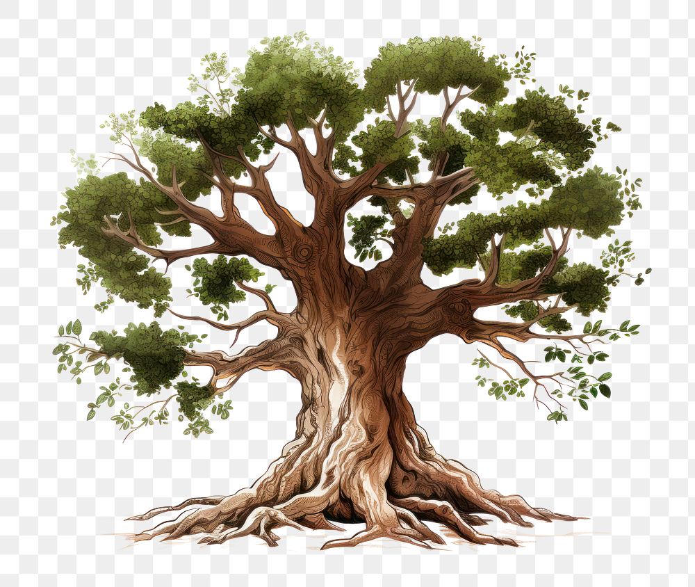 PNG Oak tree plant root | Premium PNG - rawpixel