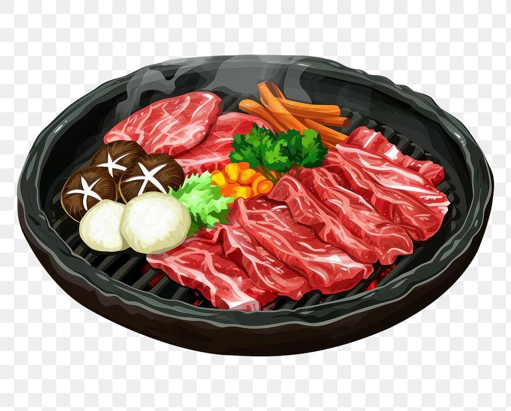 PNG Japanese yakiniku cooking plate | Free PNG - rawpixel