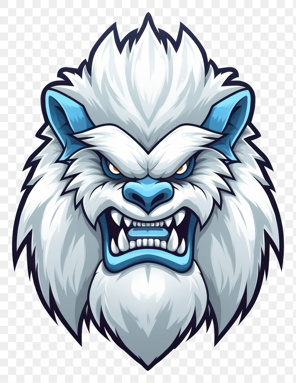 PNG Yeti Mascot Logo Design | Free PNG - rawpixel