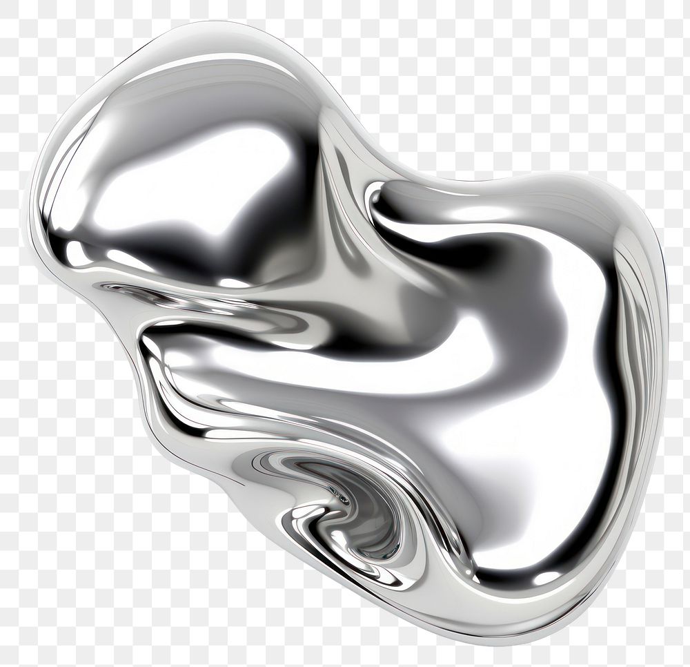 PNG Abstact liquid Chrome material | Premium PNG - rawpixel