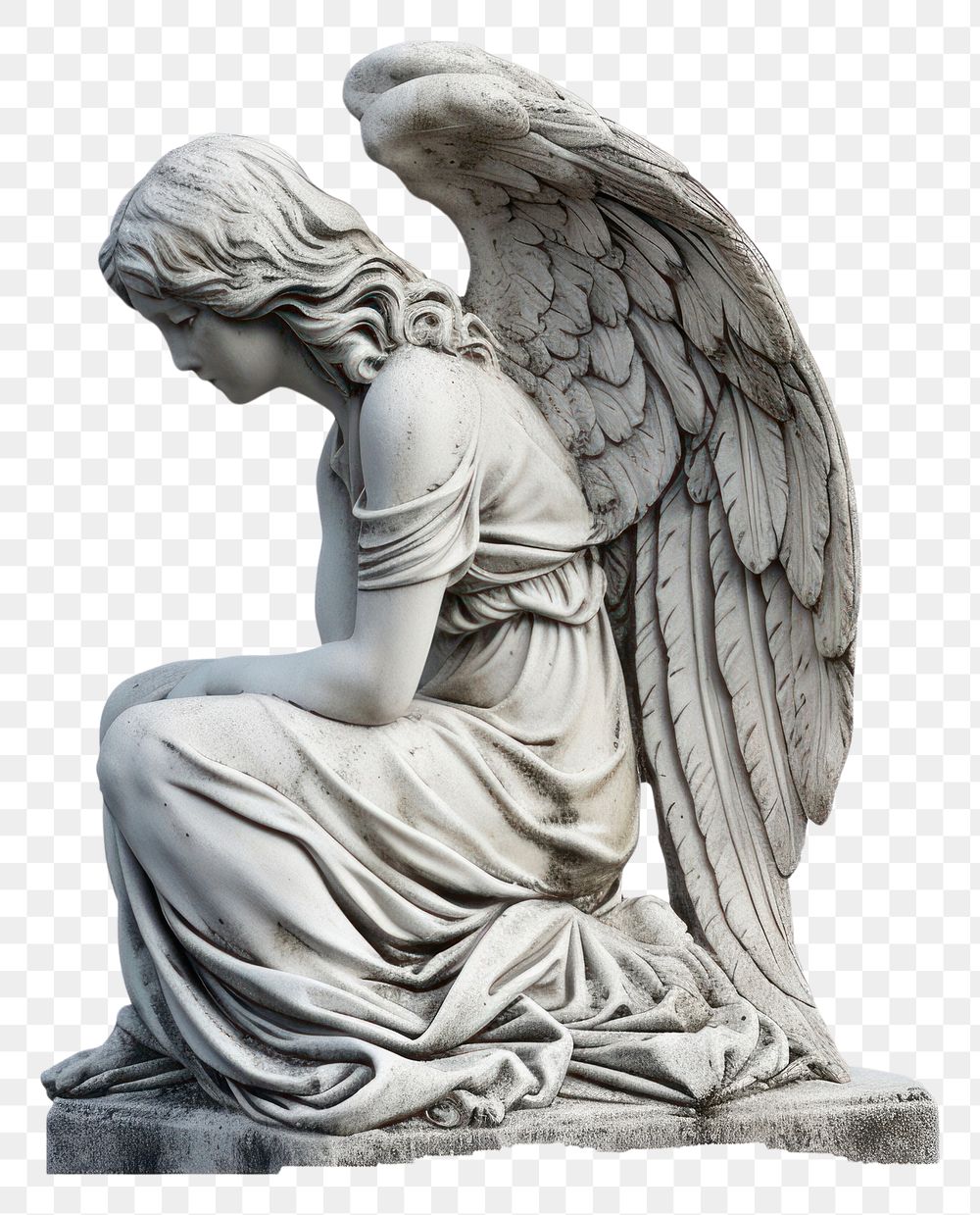 PNG Angel sculpture statue art. | Free PNG - rawpixel