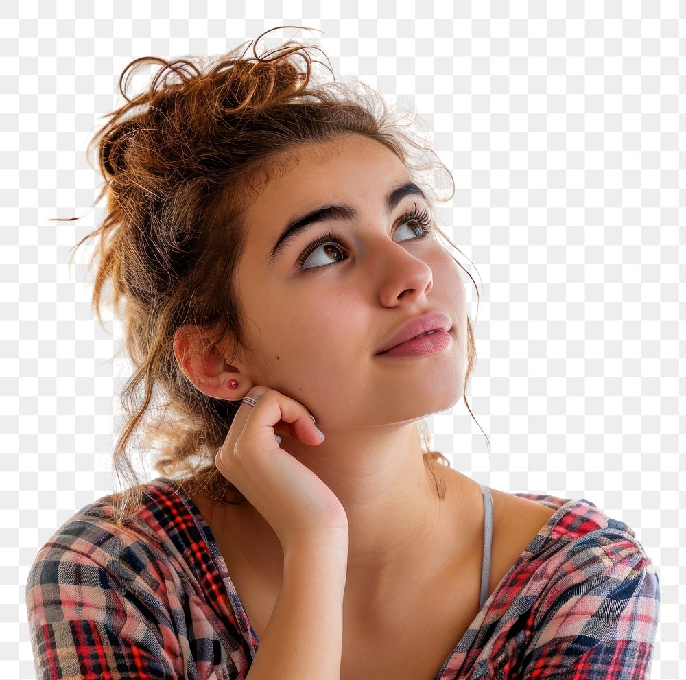 PNG Young woman portrait looking | Premium PNG - rawpixel