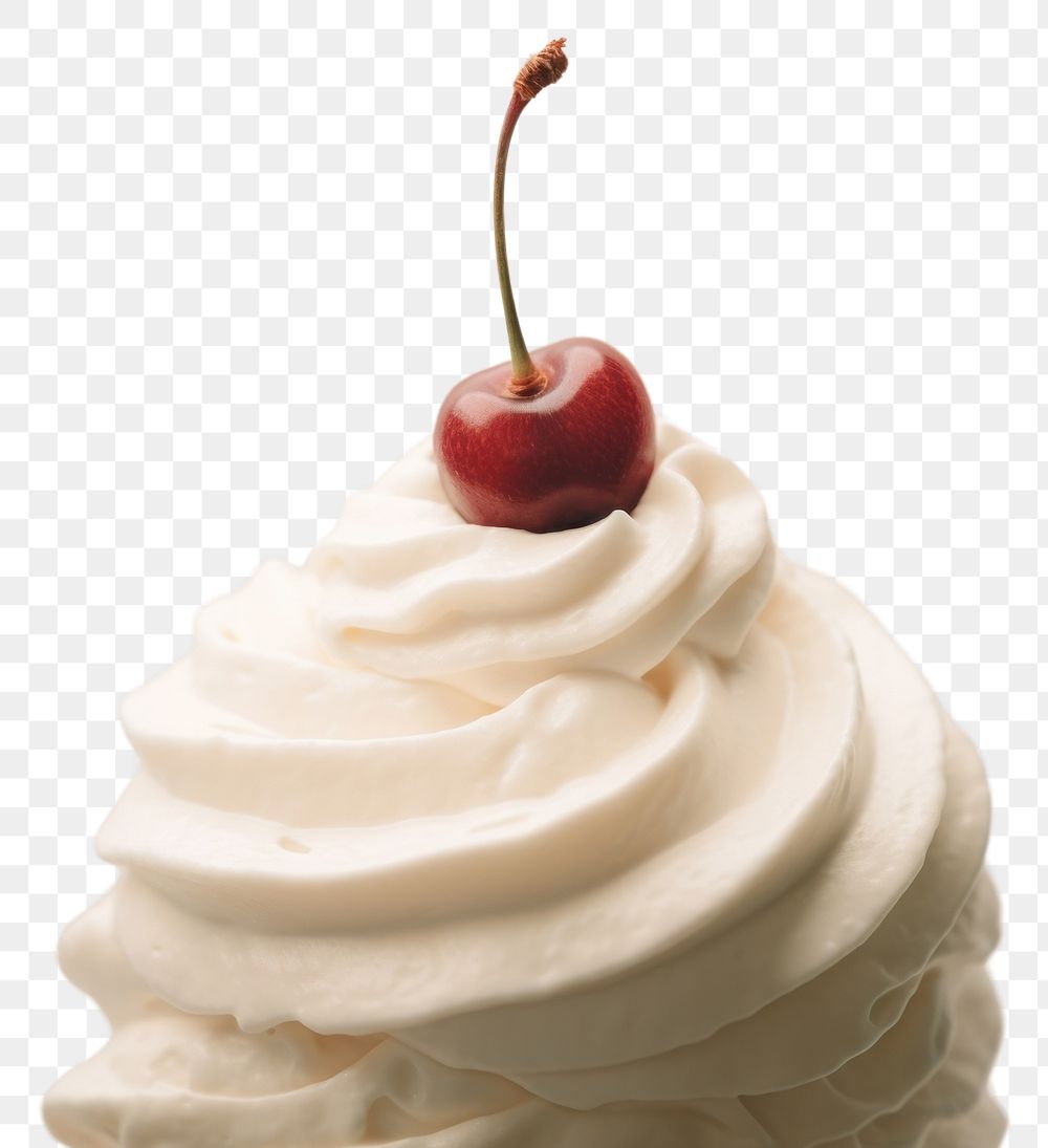 PNG whipped cream and cherry | Free PNG - rawpixel