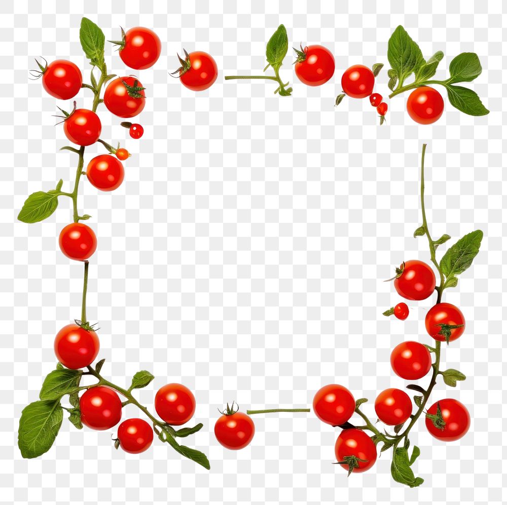 PNG Cherry tomato frame border | Free PNG - rawpixel