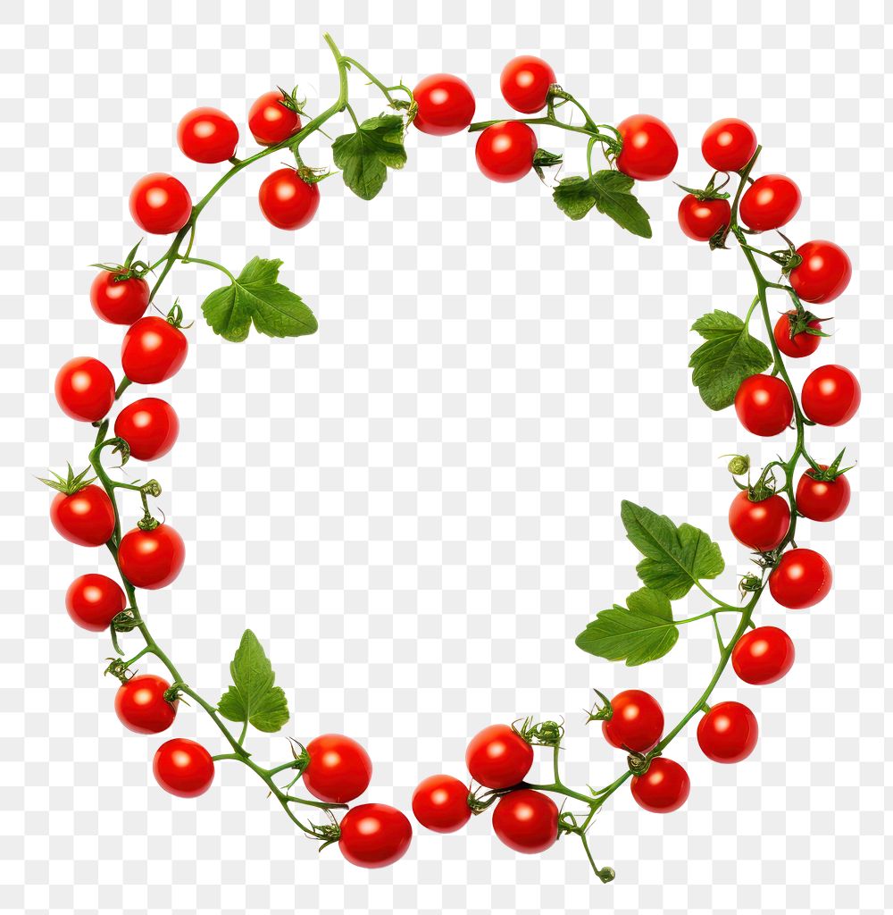 PNG Cherry tomato frame border | Premium PNG - rawpixel